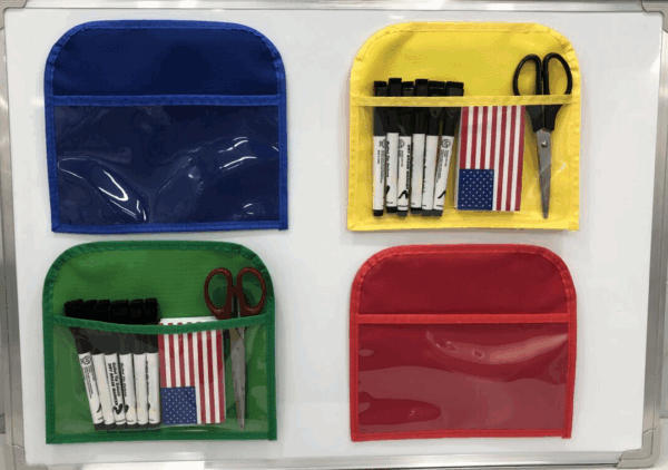 Magnetic storage pocket chart